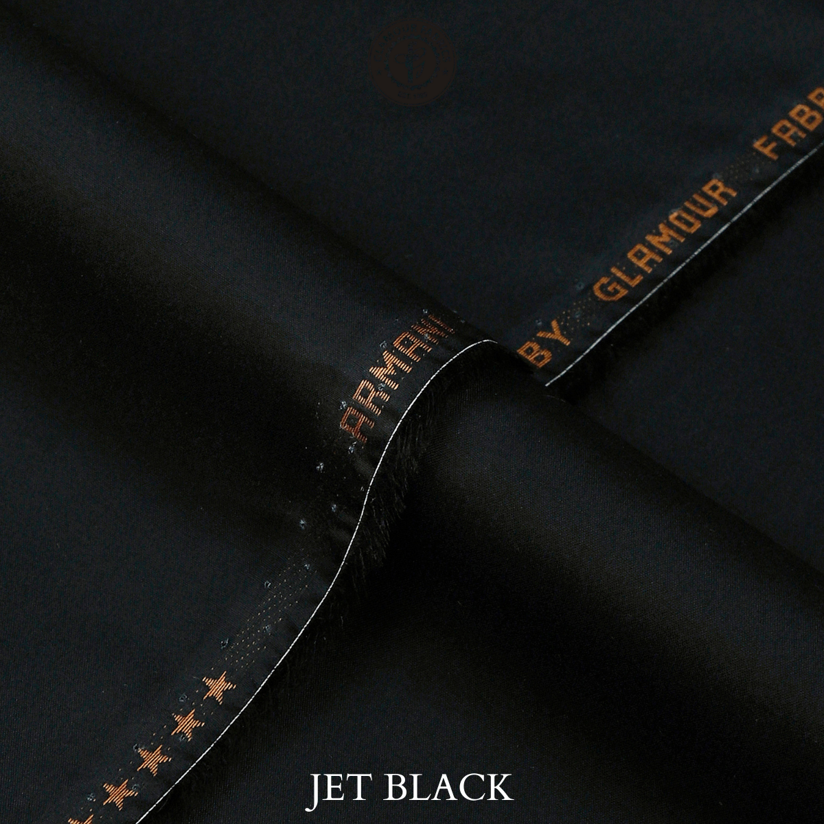 ARMANI COTTON - JET BLACK – Glamour Fabrics